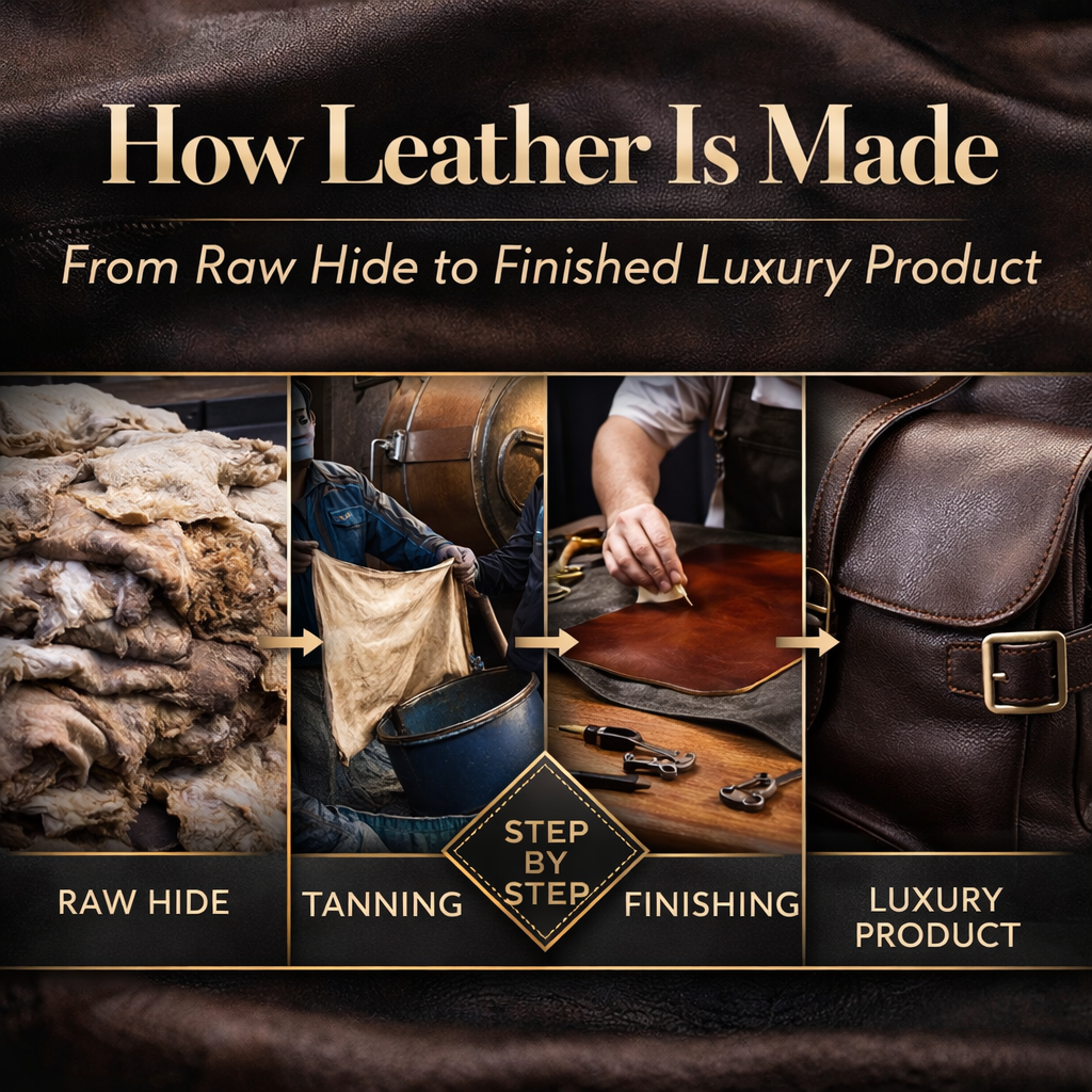 How Leather Is Made: From Raw Hide to Finished Luxury Product – Lux ...