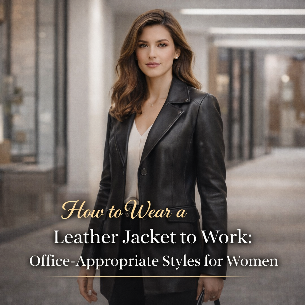 How to Wear a Leather Jacket to Work: Office-Appropriate Styles for Wo ...
