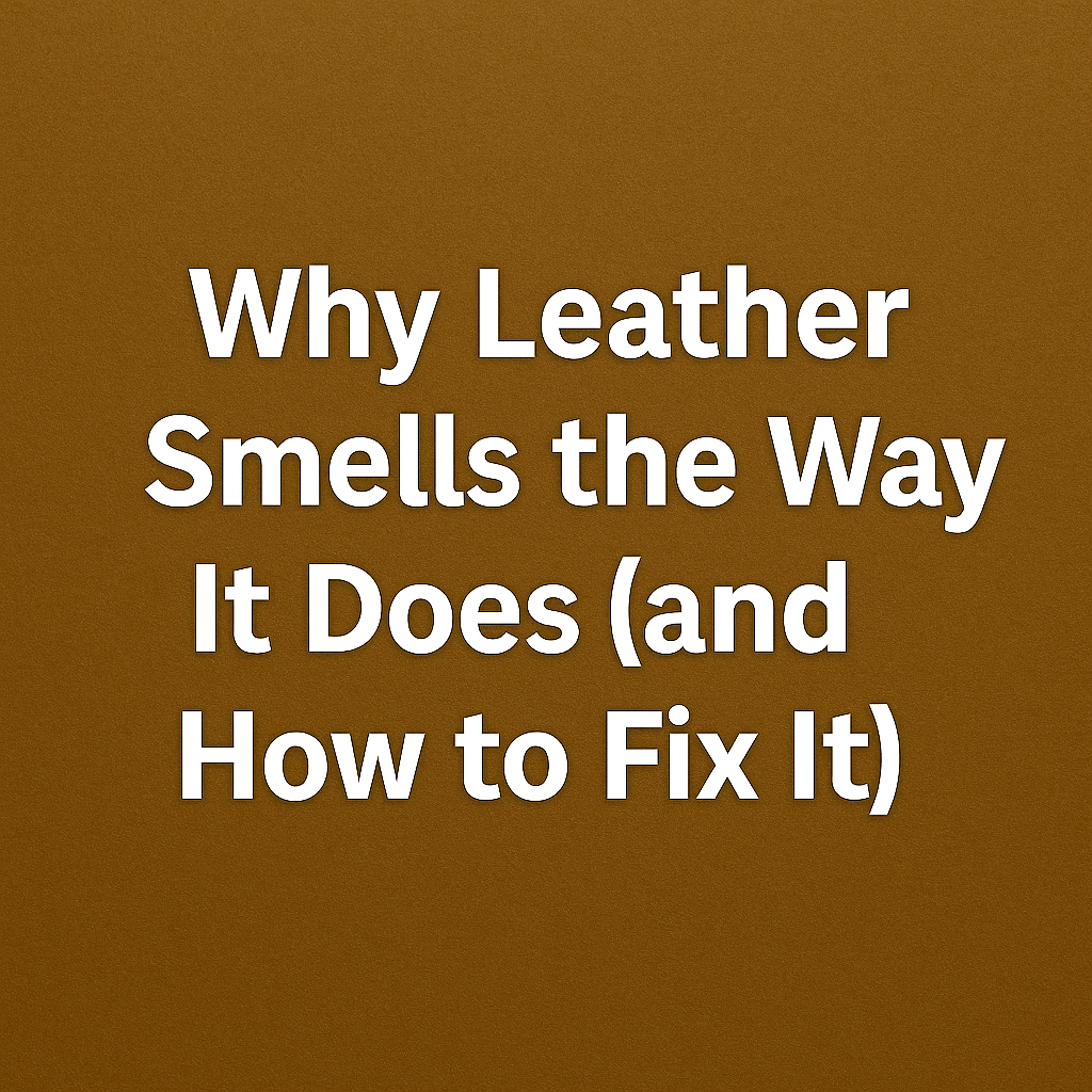 Why Leather Smells the Way It Does (and How to Fix It)? – Lux Leather USA